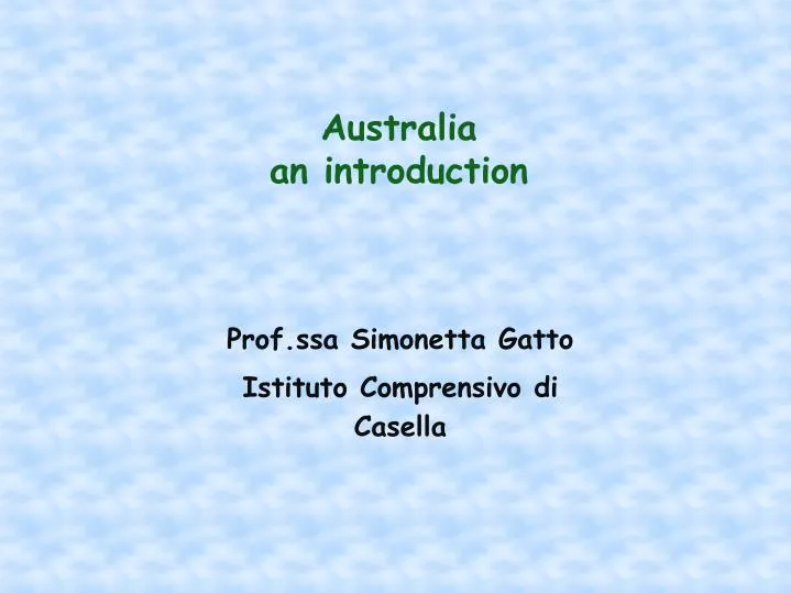 PPT - Australia an introduction PowerPoint Presentation, free download ...