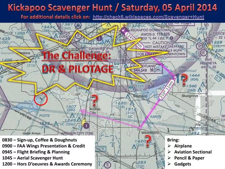 PPT - Kickapoo Scavenger Hunt / Saturday, 05 April 2014 PowerPoint ...