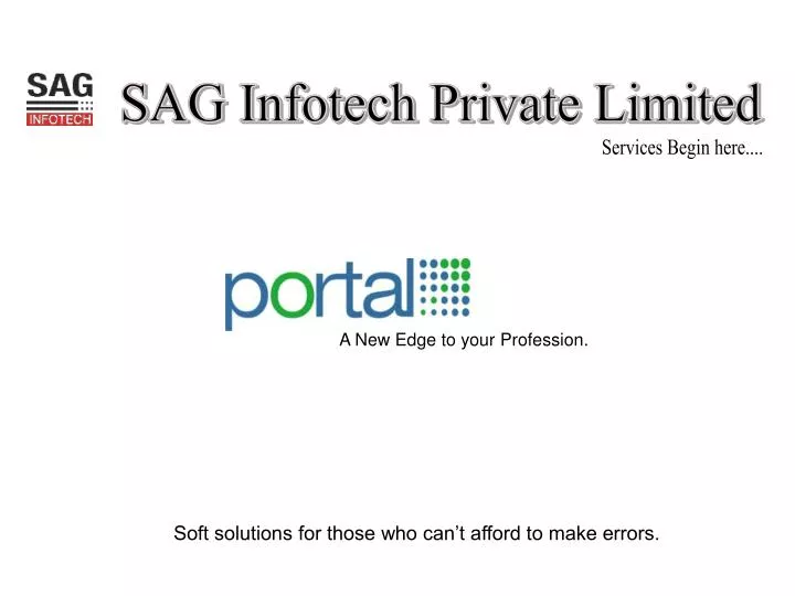 PPT - SAG Infotech Private Limited PowerPoint Presentation, free ...