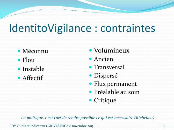 PPT - IdentitoVigilance : Outils Indicateurs PowerPoint Presentation ...