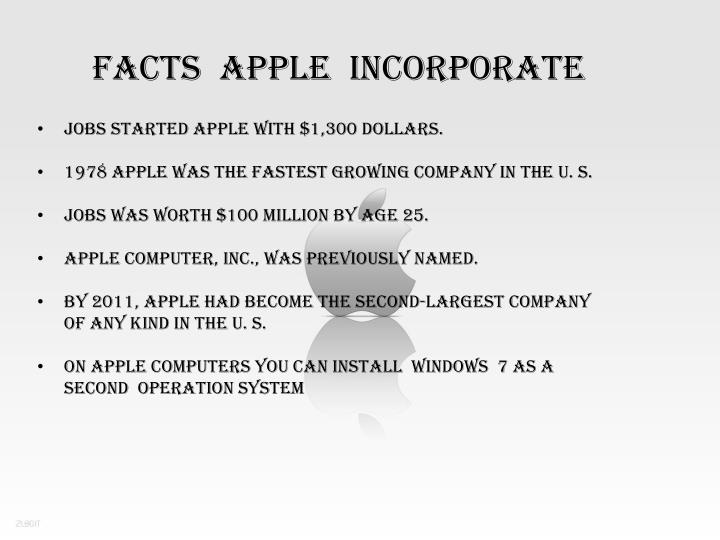 PPT - Introducing apple, inc. PowerPoint Presentation - ID:4919516