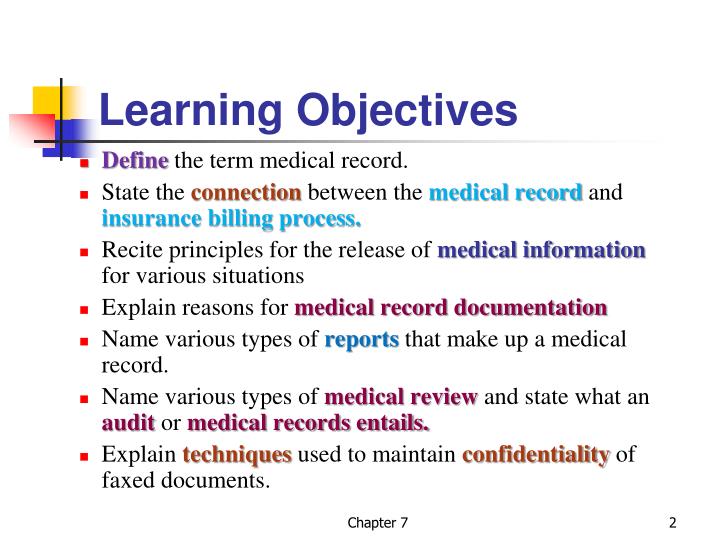 PPT - Documentation and the Medical Record PowerPoint Presentation - ID ...
