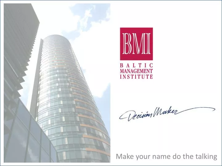 PPT - Make your name do the talking PowerPoint Presentation, free ...