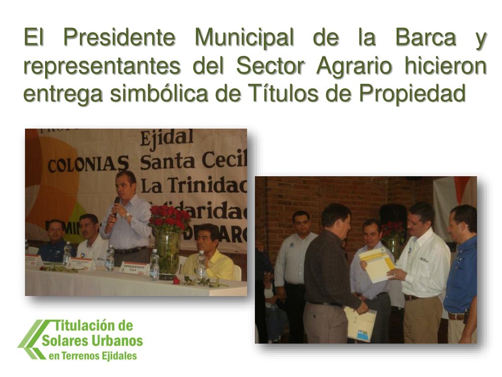 PPT - Entrega de Títulos de Propiedad de Solares Urbanos PowerPoint ...