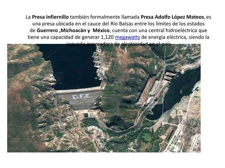 PPT - PRESA INFIERNILLO PowerPoint Presentation, free download - ID:4922854