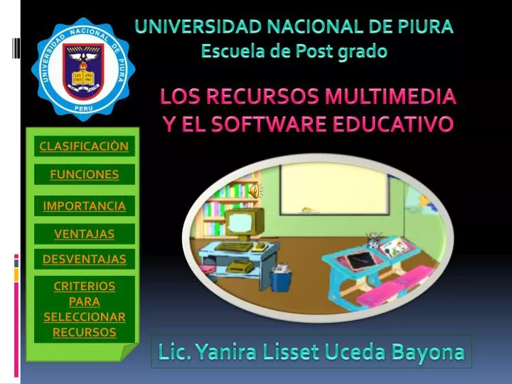 PPT - LOS RECURSOS MULTIMEDIA Y EL SOFTWARE EDUCATIVO PowerPoint ...