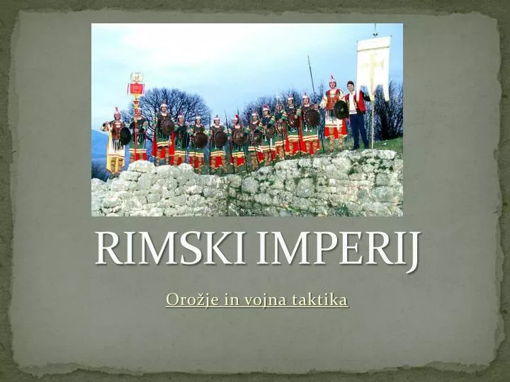 PPT - RIMSKI IMPERIJ PowerPoint Presentation, free download - ID:4924665