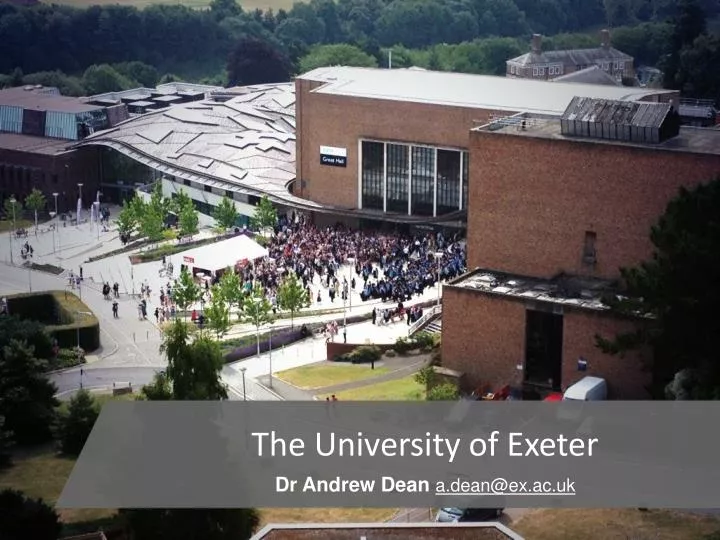 PPT - The University of Exeter PowerPoint Presentation, free download ...