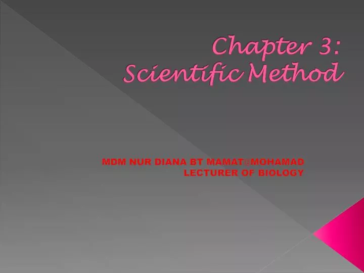 PPT - Chapter 3: Scientific Method PowerPoint Presentation, free ...