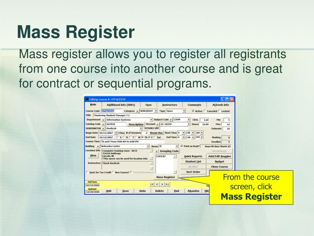 PPT - Turbo-Charging Your Registrations PowerPoint Presentation, free ...