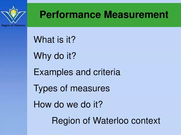 PPT - Performance Measurement PowerPoint Presentation, free download ...