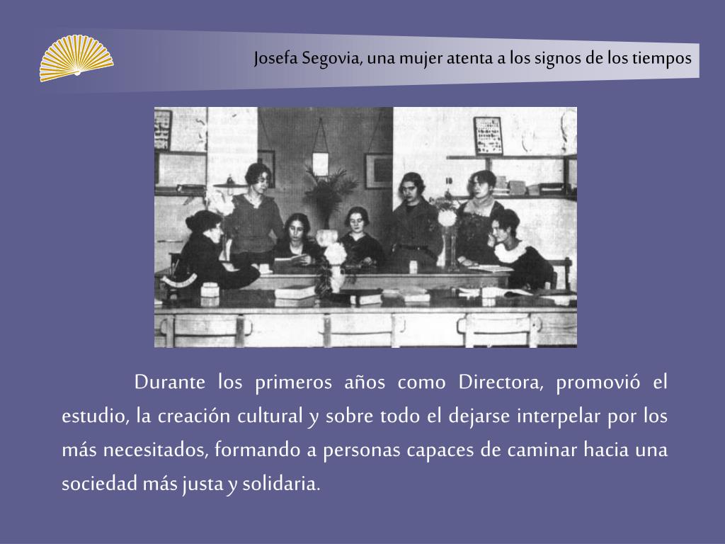 PPT - Josefa Segovia, una mujer atenta a los signos de los tiempos ...