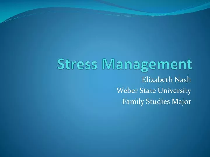 PPT - Stress Management PowerPoint Presentation, free download - ID:4927293