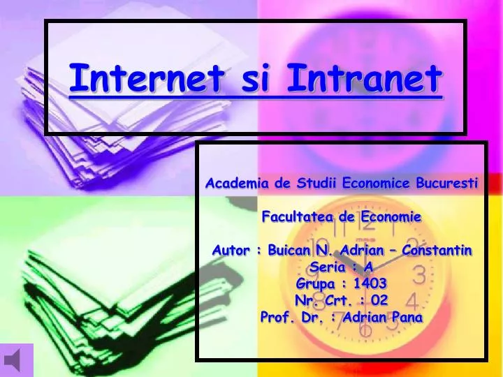 PPT - Internet si Intranet PowerPoint Presentation, free download - ID ...