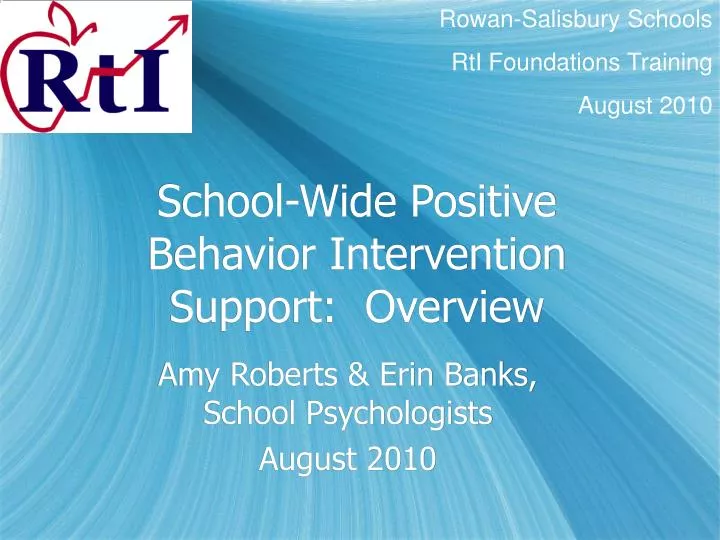 PPT - School-Wide Positive Behavior Intervention Support: Overview ...