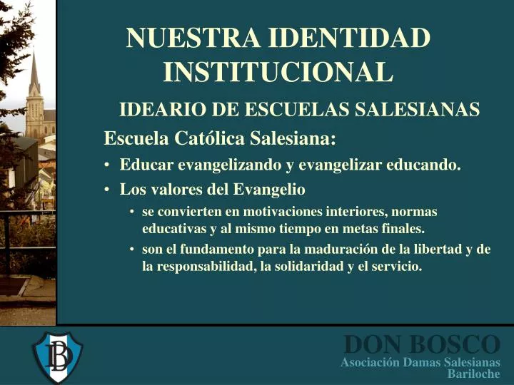 PPT - NUESTRA IDENTIDAD INSTITUCIONAL PowerPoint Presentation, free ...