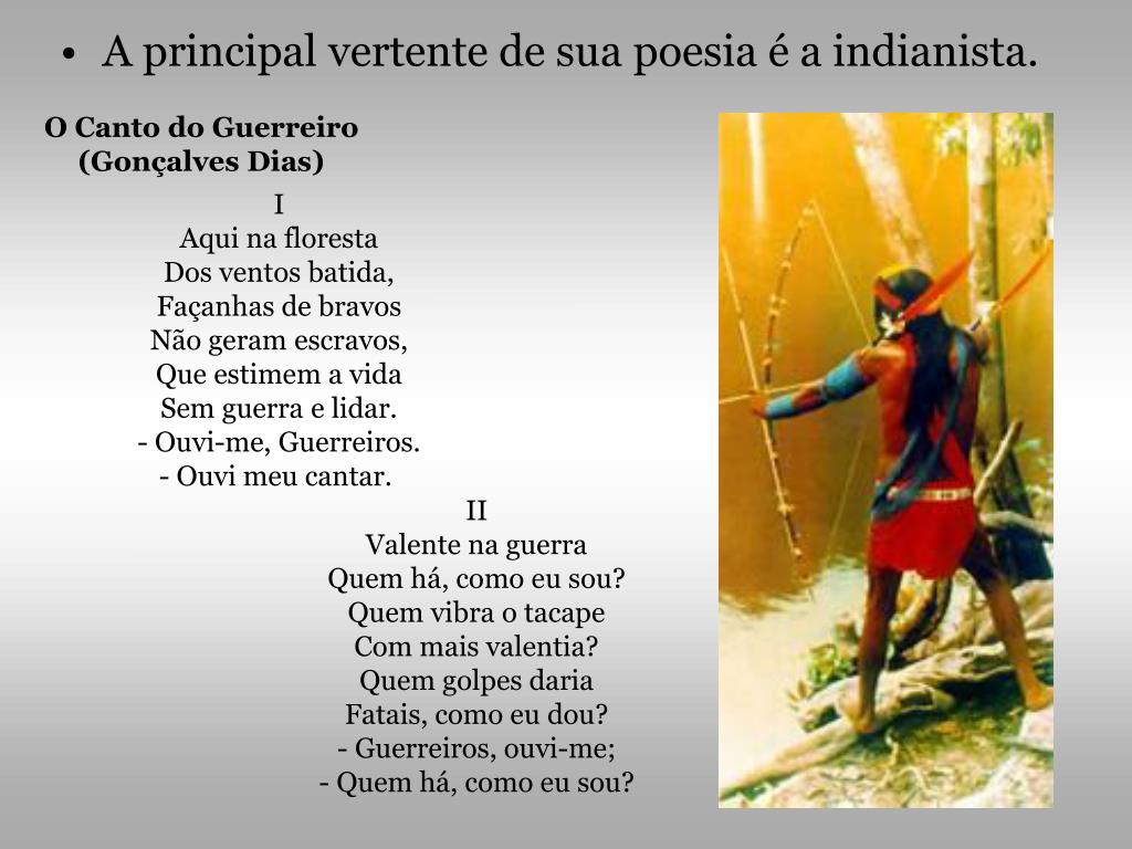 PPT - Poesia Romântica 1ª Fase: indianista e nativista PowerPoint ...