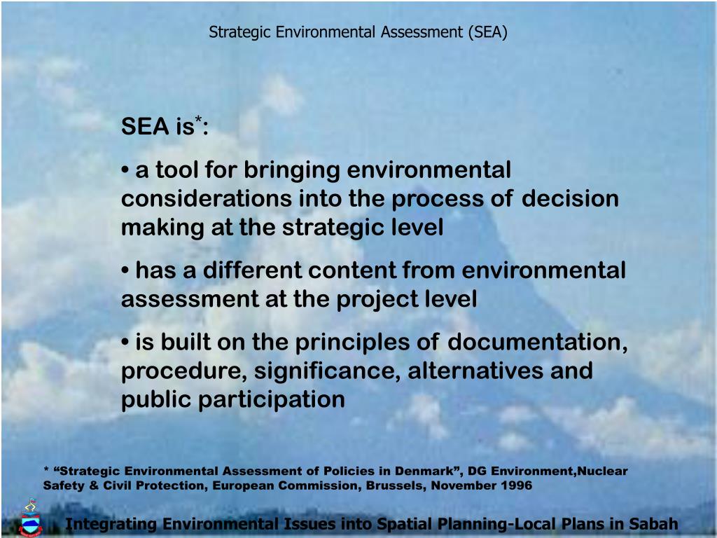 Ppt Strategic Environmental Assessment Sea Powerpoint Presentation