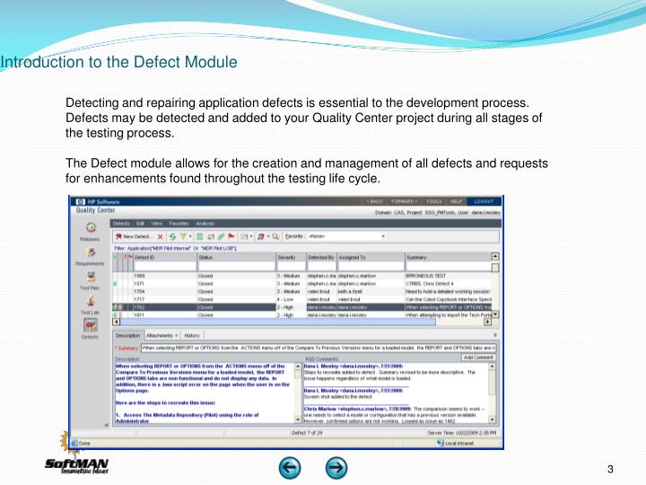 PPT - Defect Management Click screen to begin PowerPoint Presentation ...