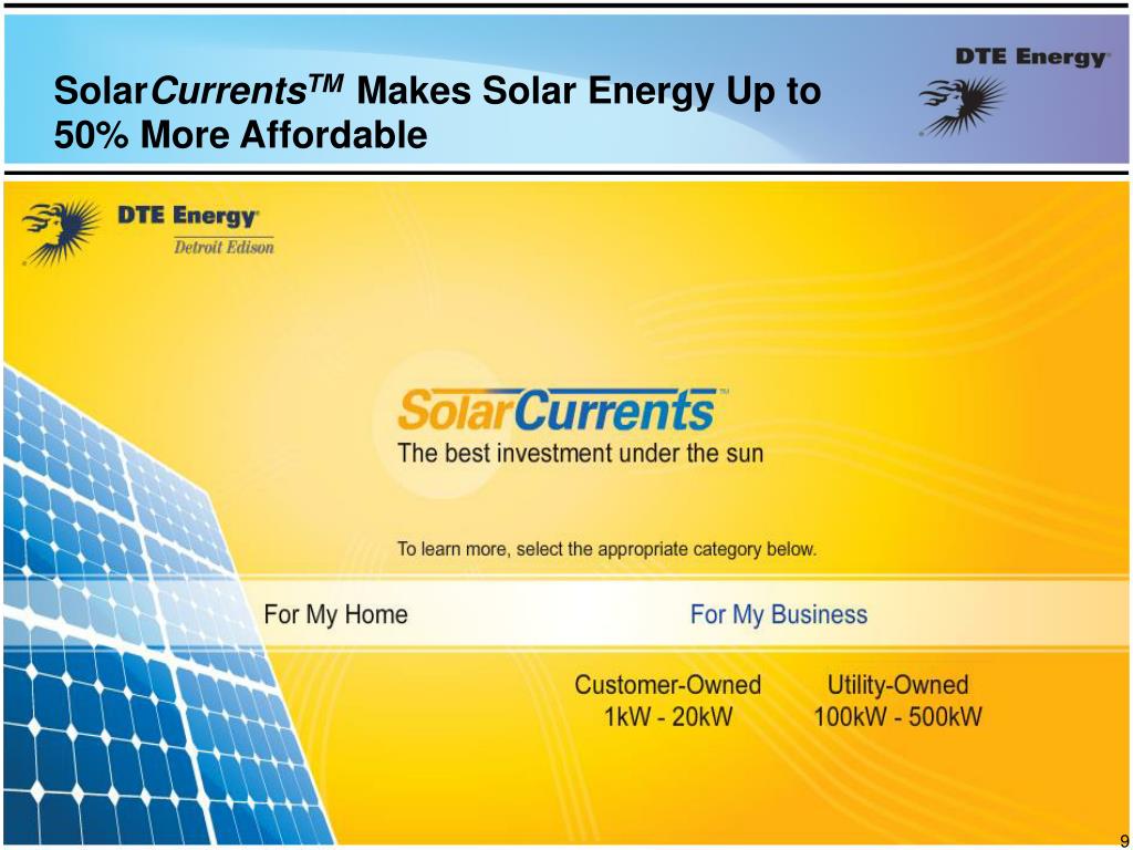 PPT - SolarCurrents™ Program: Affordable Solar Energy Solutions in ...