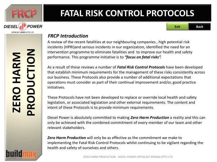PPT - ZERO HARM PRODUCTION PowerPoint Presentation - ID:4936399