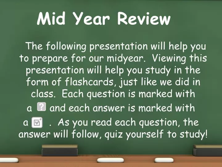 PPT - Mid Year Review PowerPoint Presentation, free download - ID:4936664