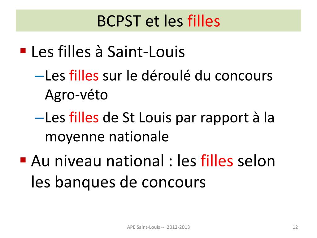 PPT - Lycée St Louis – Section BCPST B iologie – Chimie – Physique ...
