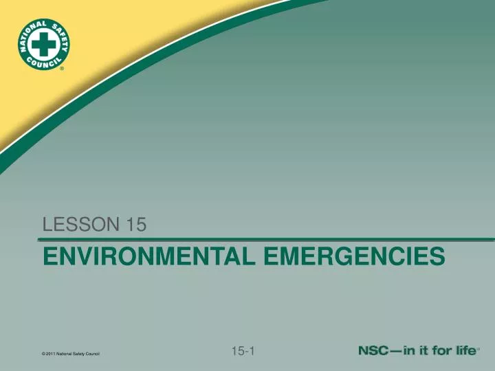 PPT - ENVIRONMENTAL EMERGENCIES PowerPoint Presentation, free download ...