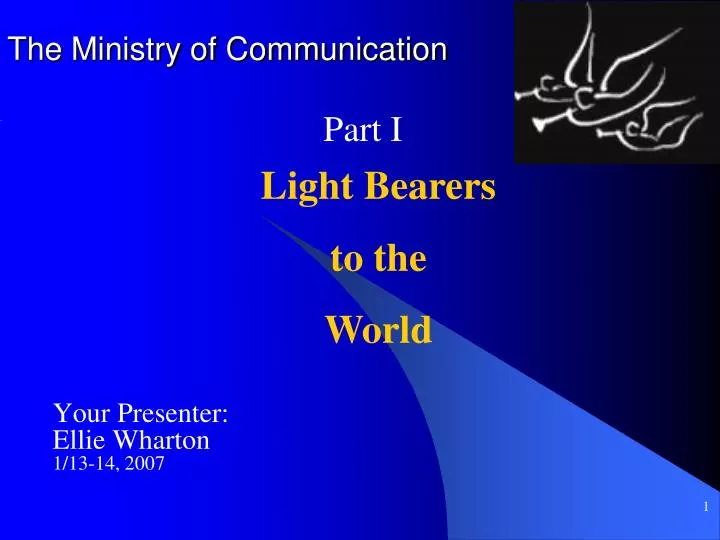 PPT - The Ministry of Communication PowerPoint Presentation, free ...