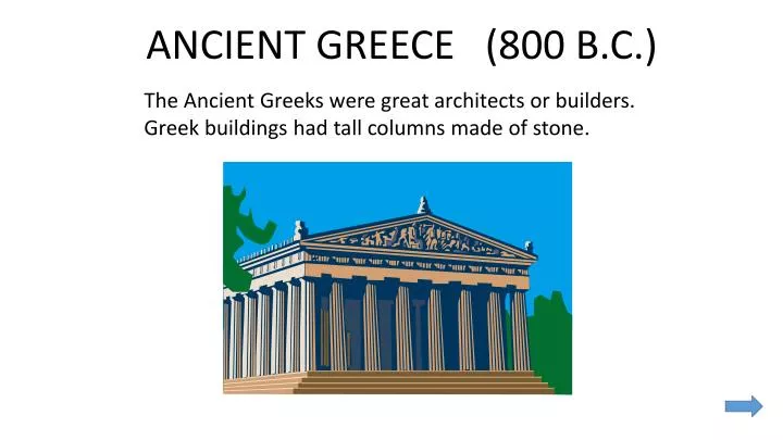 PPT - ANCIENT GREECE (800 B.C.) PowerPoint Presentation, free download ...