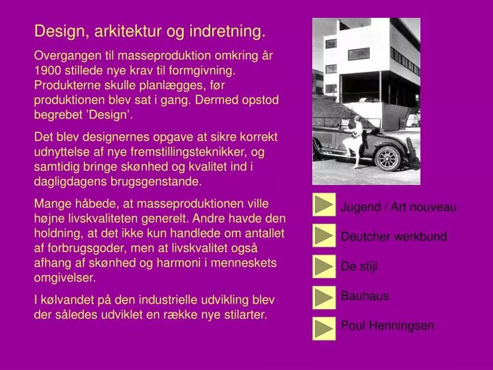 PPT - Design, arkitektur og indretning. PowerPoint Presentation, free ...