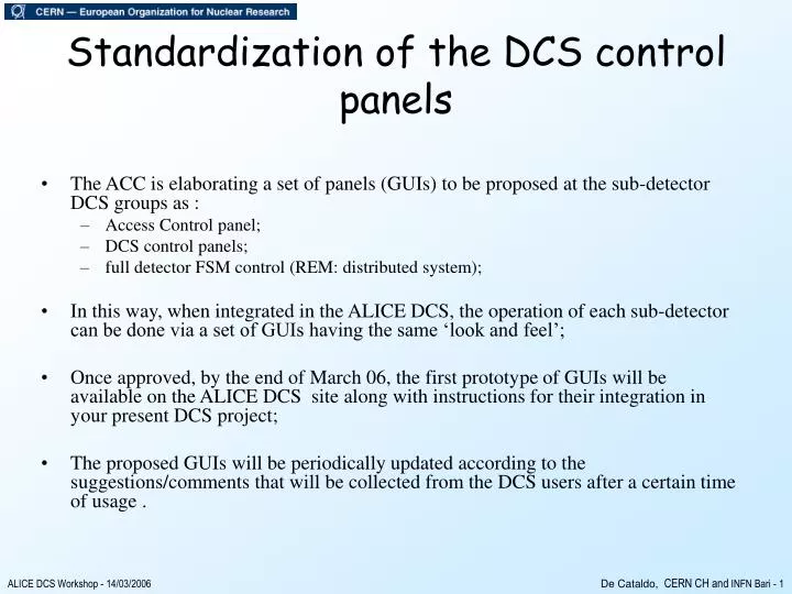 PPT - Standardization of the DCS control panels PowerPoint Presentation ...