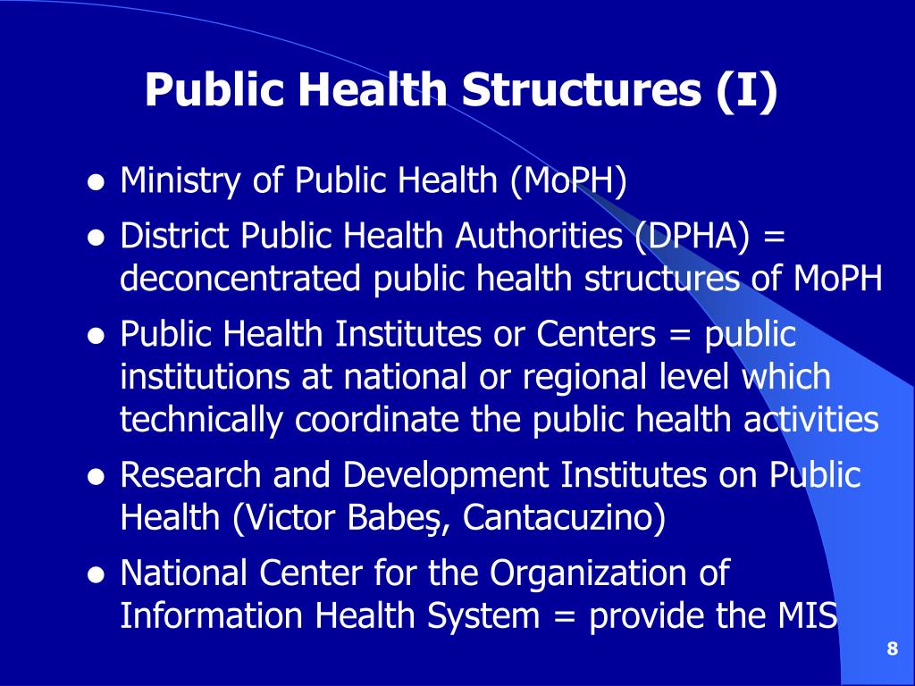 PPT - National School for Public Health and Health Services Management ...