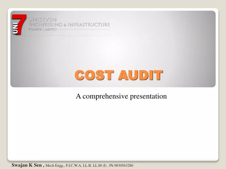 PPT - COST AUDIT PowerPoint Presentation, free download - ID:4941051