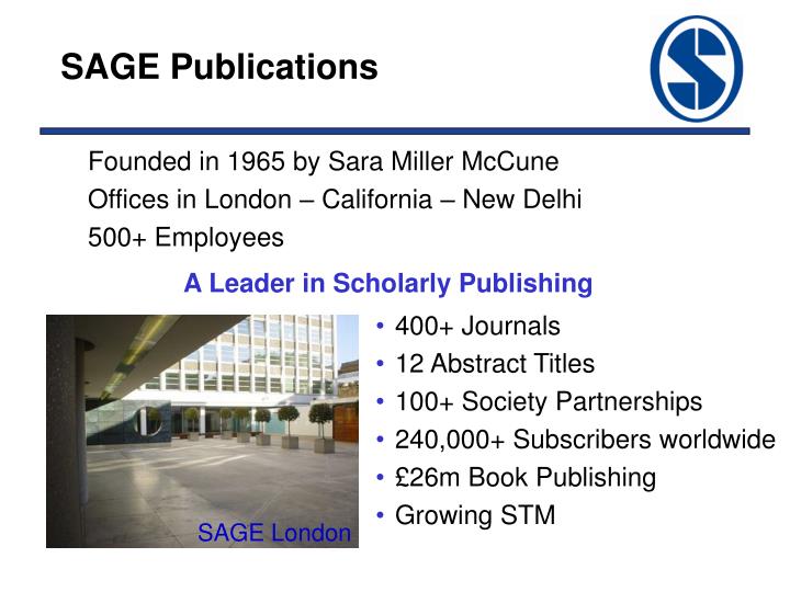 PPT - SAGE Publications PowerPoint Presentation - ID:4941341