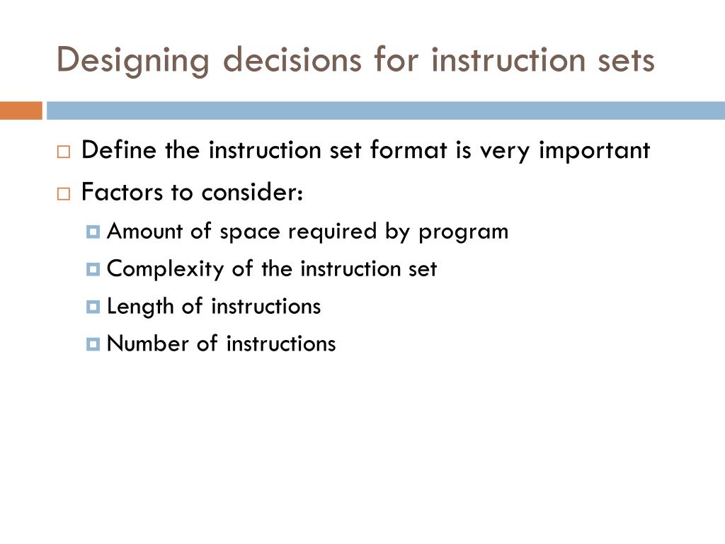 PPT - INSTRUCTION SET ARCHITECTURES PowerPoint Presentation, free ...