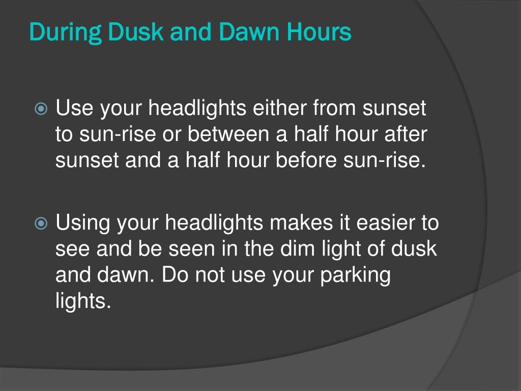 PPT - DRIVING SAFETY for LIGHT AND WEATHER CONDITIONS Nueces County ...