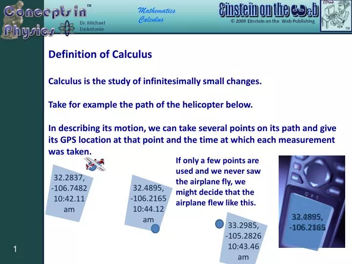 PPT - Definition of Calculus Calculus is the study of infinitesimally ...