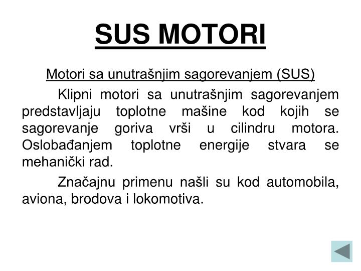 PPT - POGONSKE MAŠINE MOTORI PowerPoint Presentation - ID:4941663