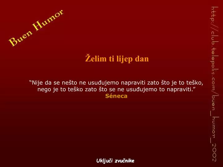 PPT - Želim ti lijep dan PowerPoint Presentation, free download - ID ...