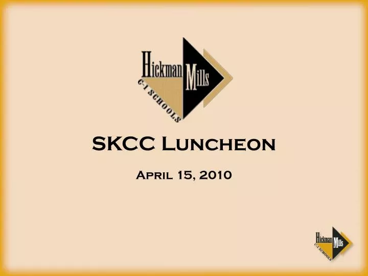 PPT - SKCC Luncheon PowerPoint Presentation, free download - ID:4943567