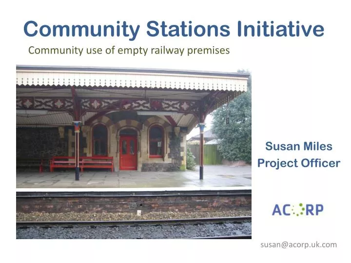 PPT - Community Stations Initiative PowerPoint Presentation, free ...