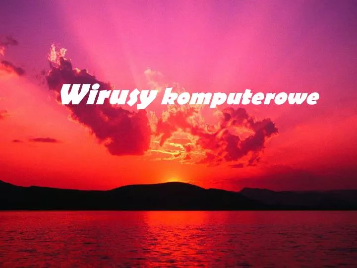 PPT - Wirusy komputerowe PowerPoint Presentation, free download - ID ...