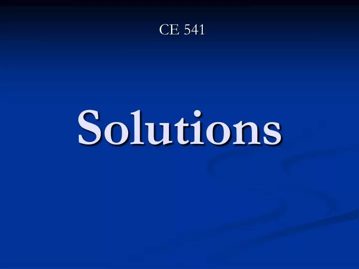 PPT - Solutions PowerPoint Presentation, free download - ID:4946866