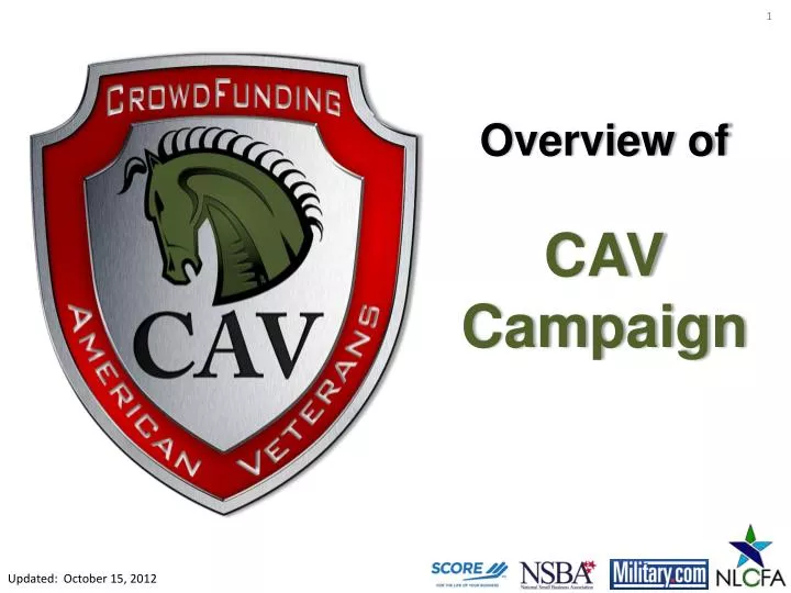 PPT - Overview of CAV Campaign PowerPoint Presentation, free download ...