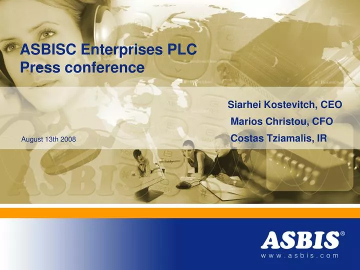 PPT - ASBISC Enterprises PLC Press conference PowerPoint Presentation ...