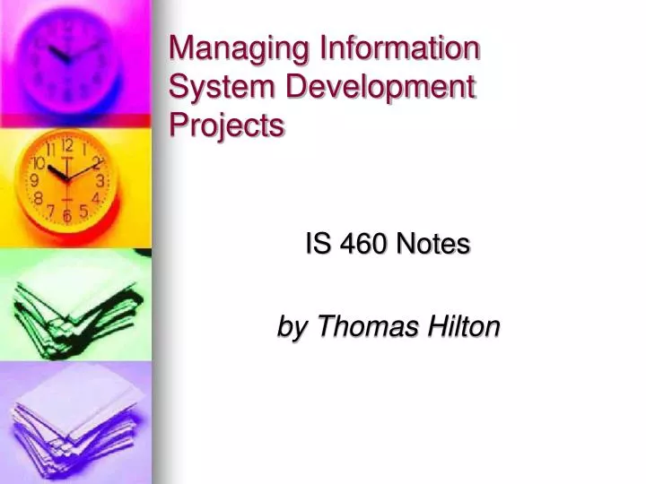 PPT - Managing Information System Development Projects PowerPoint ...