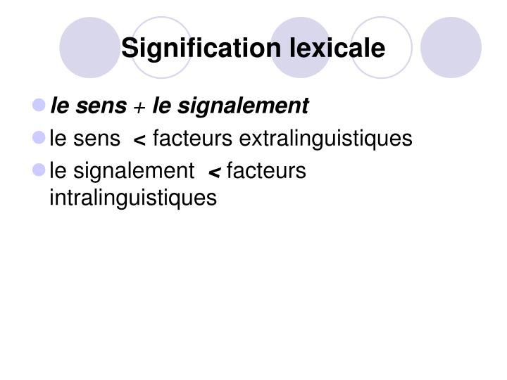 PPT - La structure sémantique du mot français PowerPoint Presentation ...