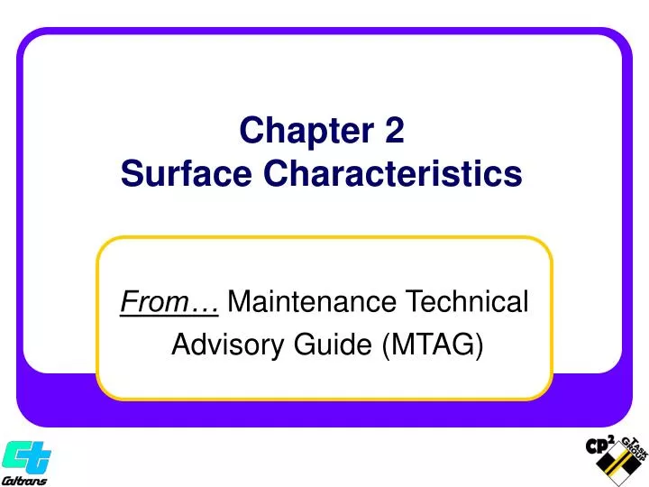 PPT - Chapter 2 Surface Characteristics PowerPoint Presentation, free ...