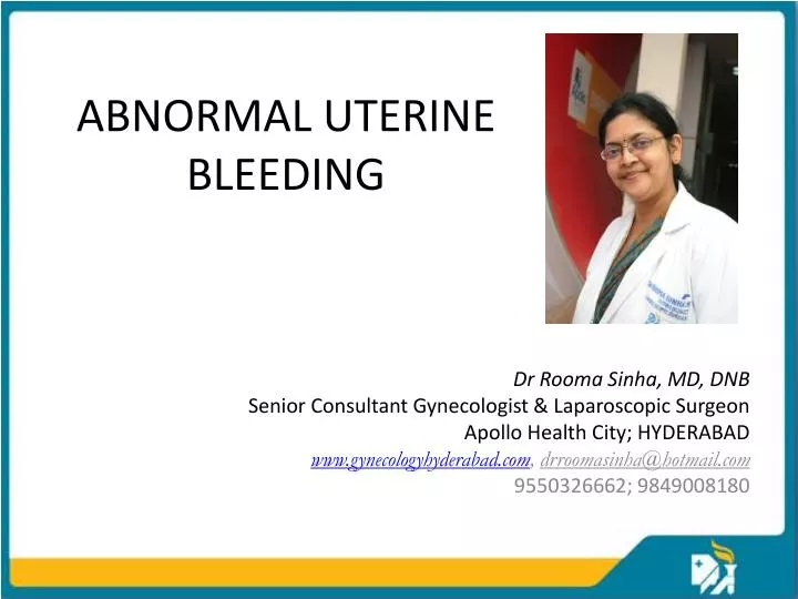PPT - ABNORMAL UTERINE BLEEDING PowerPoint Presentation, free download ...